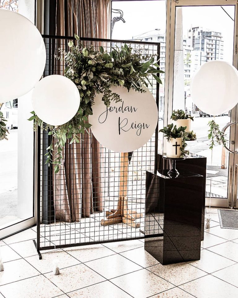Black Rectangle Mesh Screen - Magic Flowers Event Rentals | Event and ...