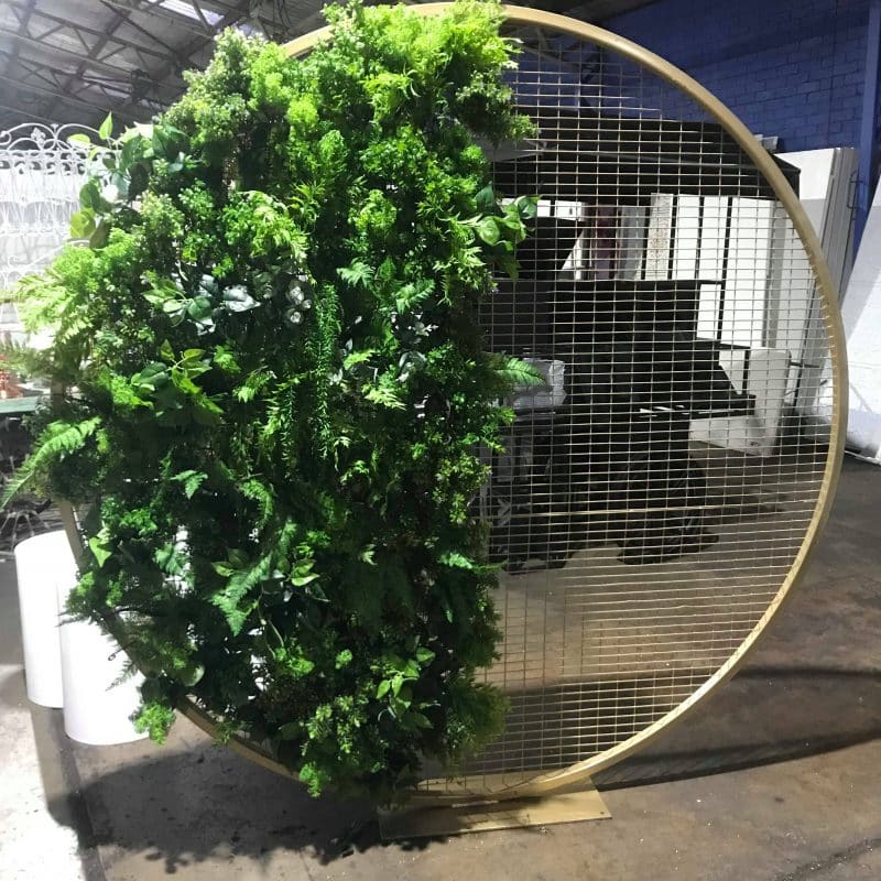 Gold Round Mesh Screen - Magic Flowers Event Rentals | Event and Party ...
