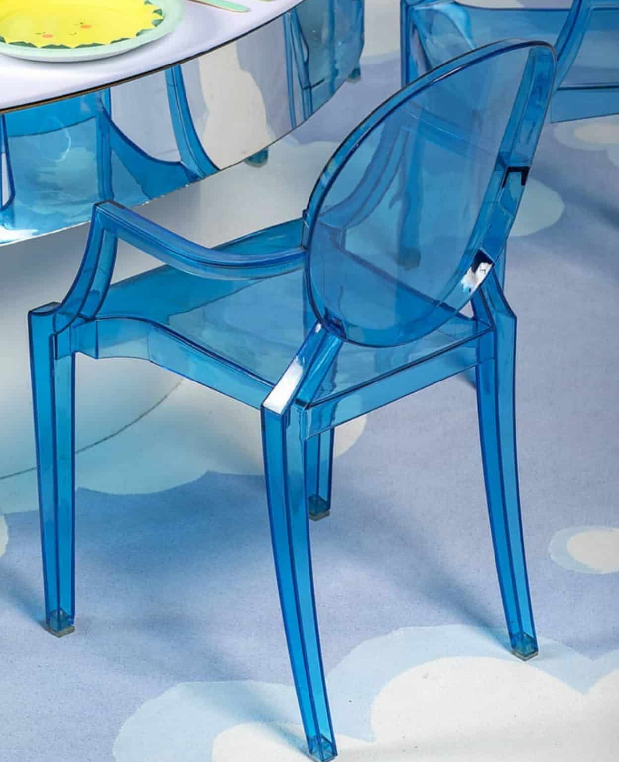Royal Blue Ghost Chairs