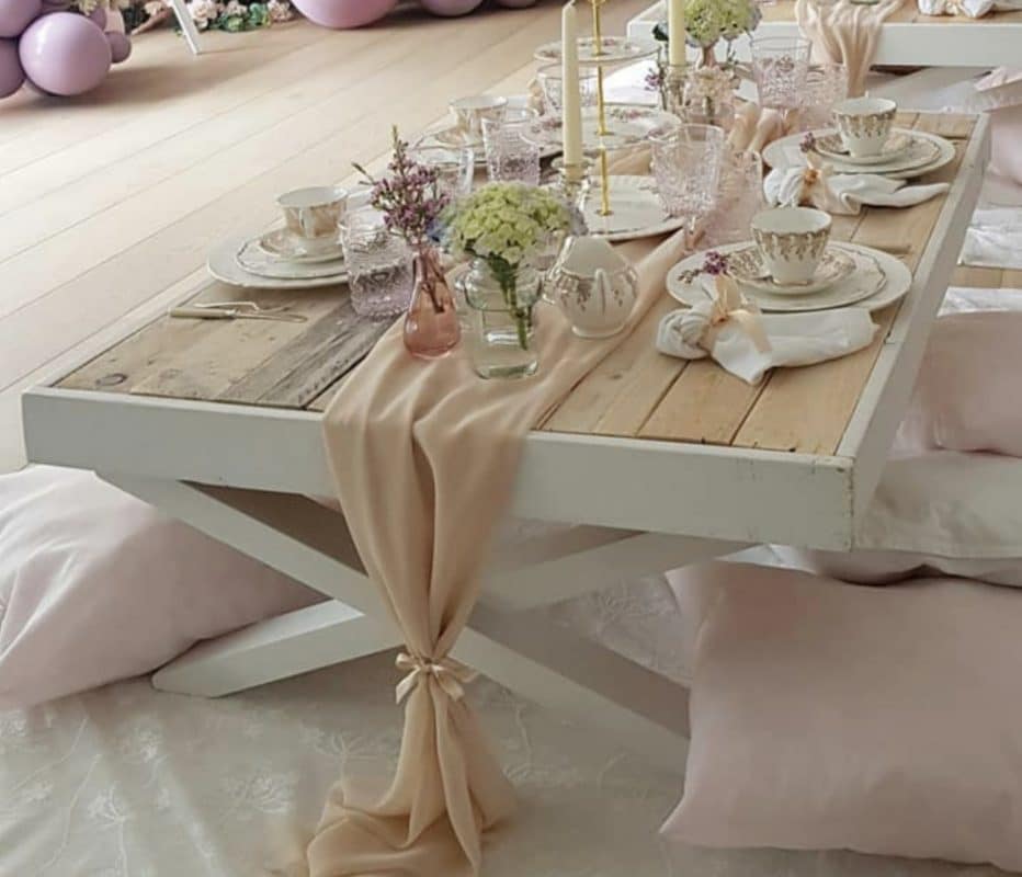 Boho Low Picnic Table - Magic Flowers Event Rentals | Event and Party ...