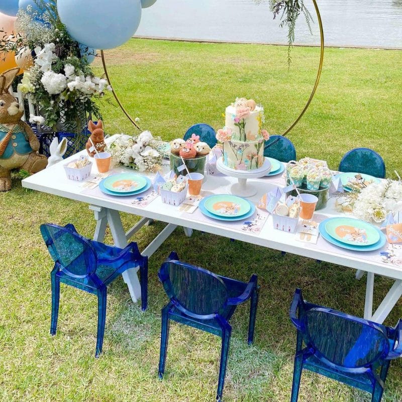 Royal Blue Ghost Chairs