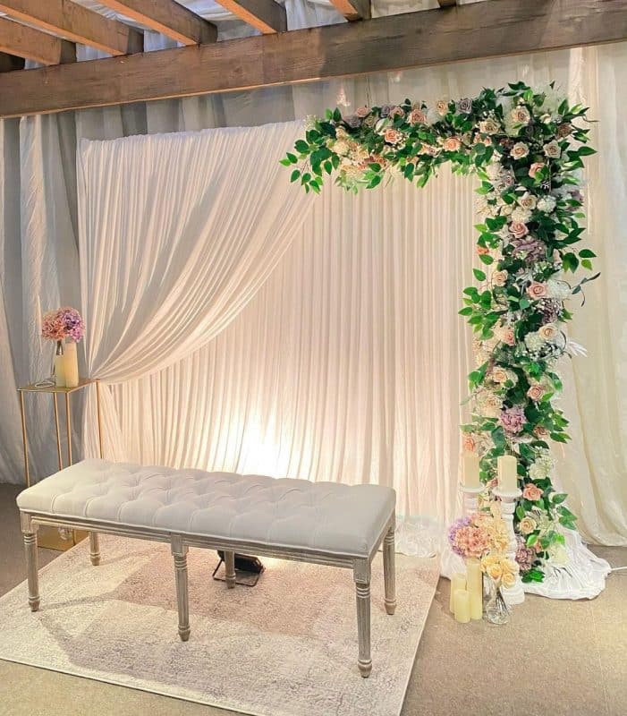 Heavy-Duty Pipe Backdrop - Magic Flowers Event Rentals | Event and ...