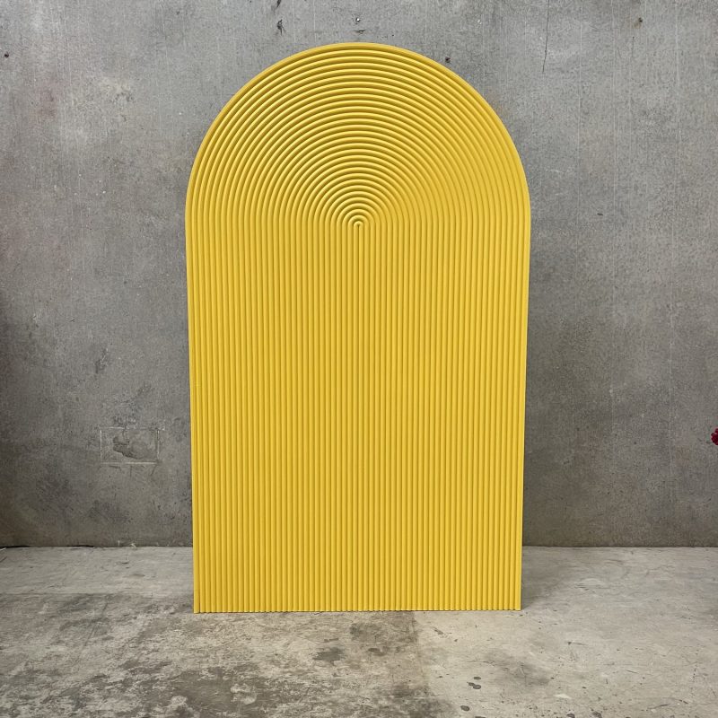 Yellow Ripple Arch Wall - Magic Flowers Event Rentals | Event and Party ...