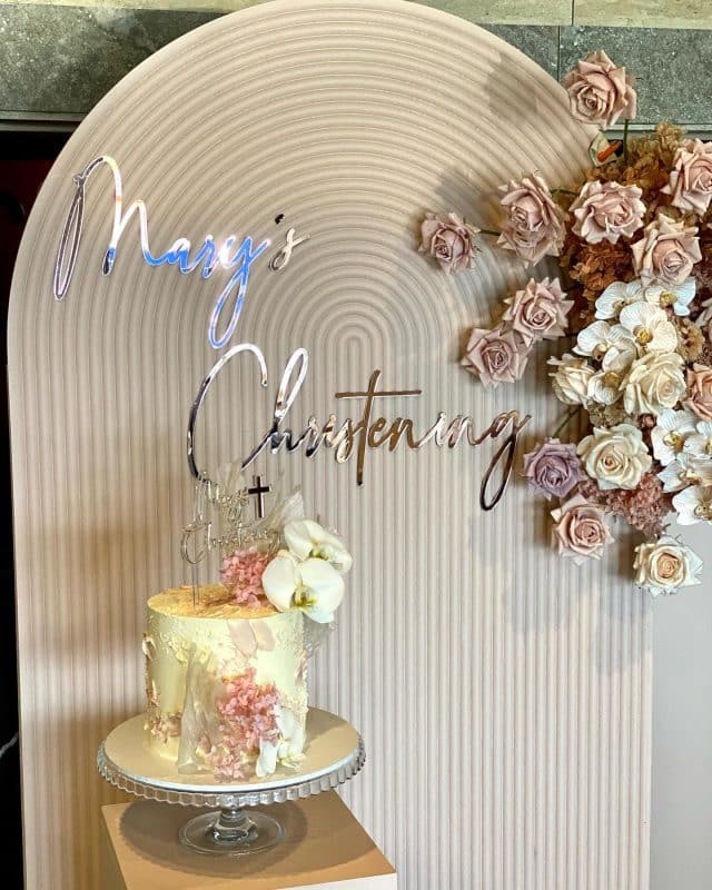 Cream Ripple Arch Wall - Magic Flowers Event Rentals | Event and Party ...
