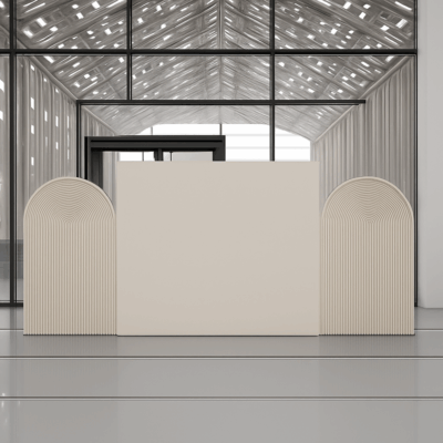 Beige Ripple Backdrop Collection - Magic Flowers Event Rentals | Event ...